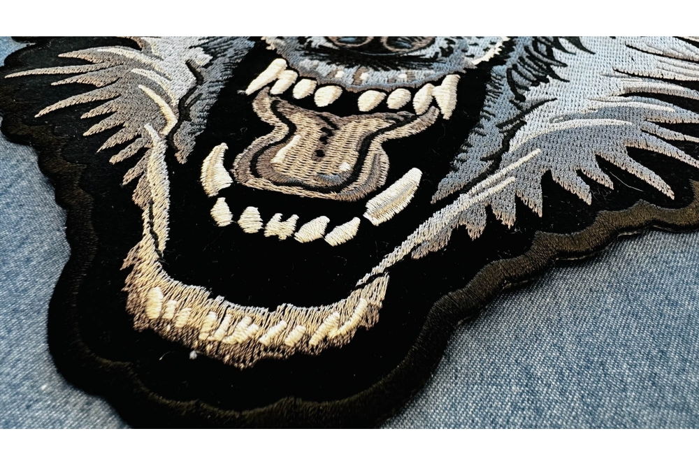 Wolf Patch, Large Animal Patches for Jackets by Ivamis Patches