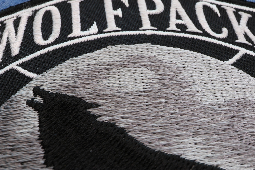 Wolfpack Patch Wolf Howling Moon Silhouette by Ivamis Patches