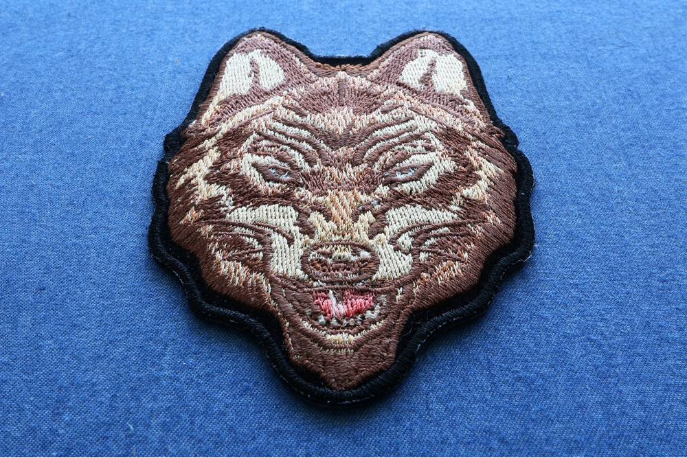 Wolf Patch for Sewing on to Jackets by Ivamis Patches