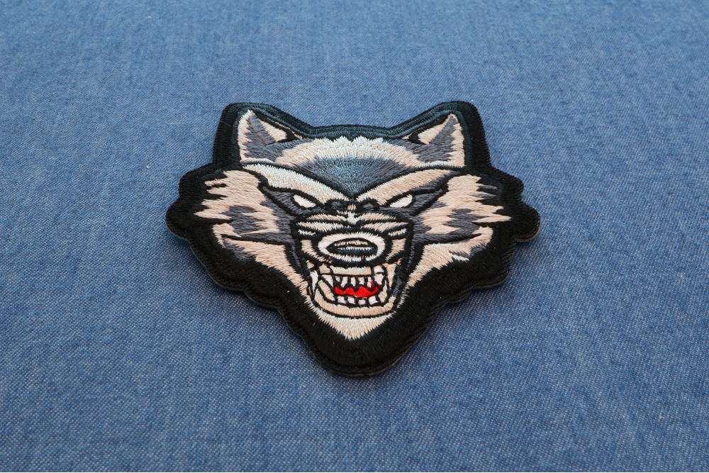 Mean Wolf Iron on Patch by Ivamis Patches