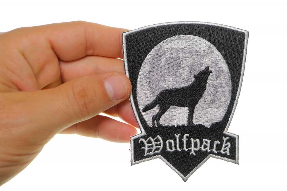Wolfpack Patch With Howling Wolf | Embroidered Patches by Ivamis Patches