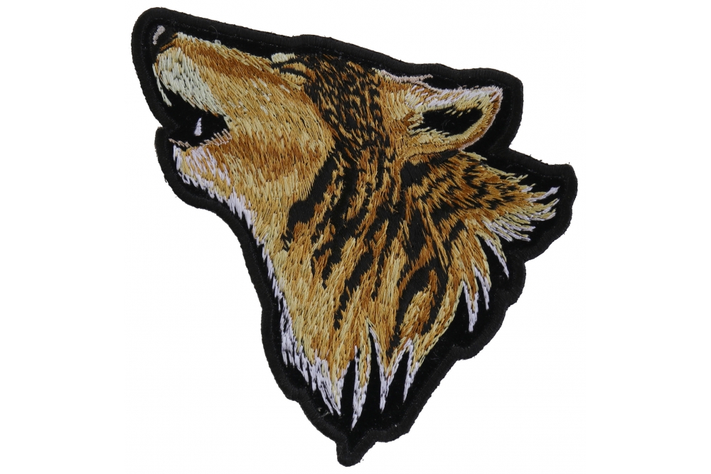 Wolf Patch for Sewing or Ironing on to Clothes by Ivamis Patches
