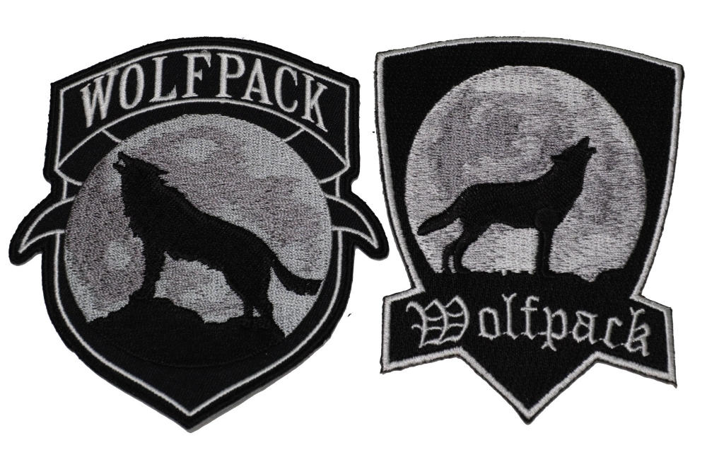 Set of 2 Wolfpack Patches in Gray by Ivamis Patches