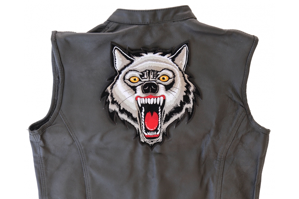 Large Wolf Patch for Back of Jackets by Ivamis Patches
