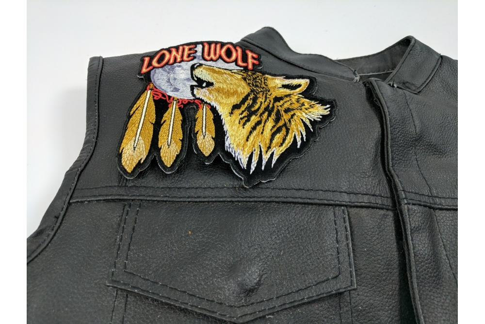 shown on leather vest