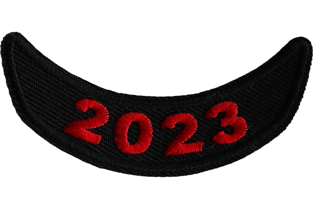 2023 Year Patch Lower Rocker Red by Ivamis Patches