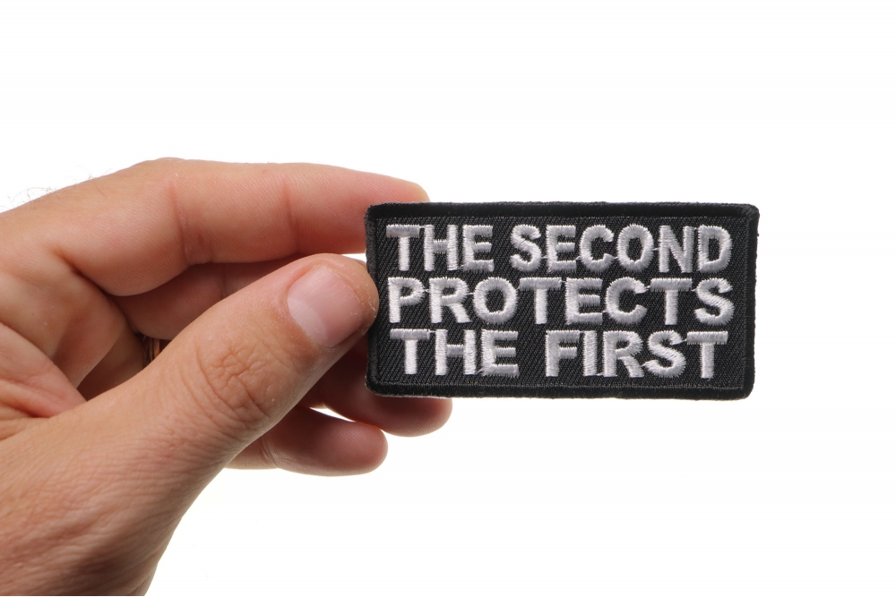 The Second Protects The First Patch | 2nd Amendment Patches -TheCheapPlace