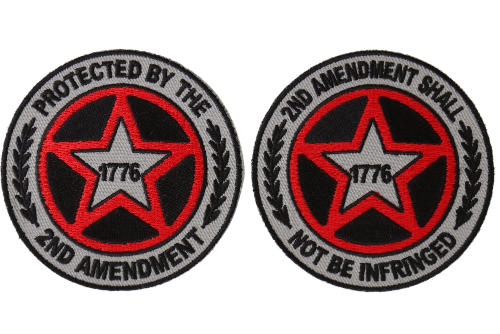Set of 2 Second Amendment Patches - TheCheapPlace