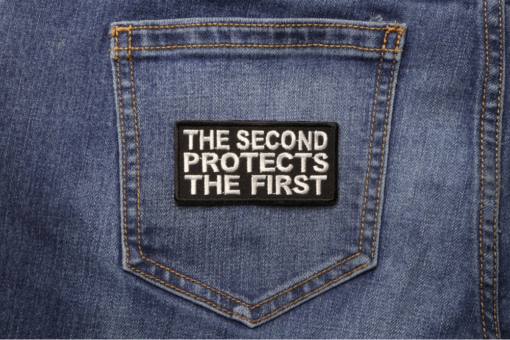 The Second Protects The First Patch | 2nd Amendment Patches -TheCheapPlace