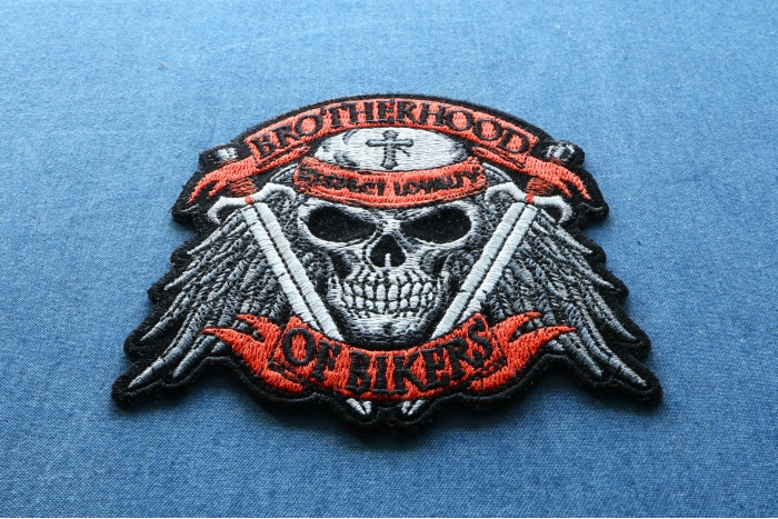 Brotherhood of Bikers Patch for Sewing on to Jackets by Ivamis Patches