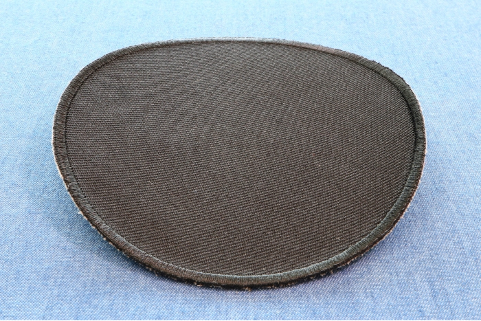 Black 4 Inch Round Blank Patch | Embroidered Patches by Ivamis Patches