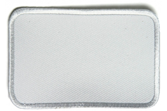 White Blank Patch 3 By 2 Inch