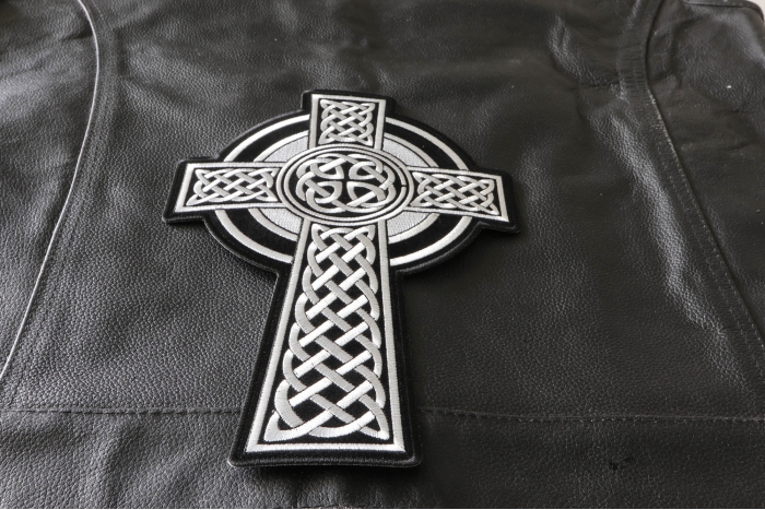Large Cross Patch for Back of Motorcycle Jackets by Ivamis Patches