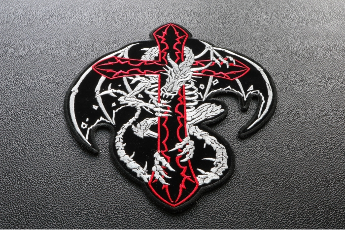 Large Dragon Patch for Back of Motorcycle Jackets by Ivamis Patches
