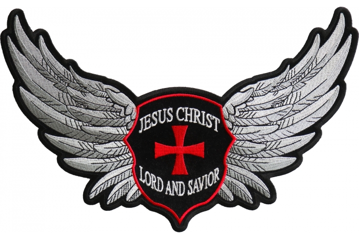 Large Christian Patch for Back of Motorcycle Jackets by Ivamis Patches