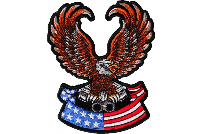 Eagle Patch with Raised Wings for Sewing on to Jackets by Ivamis Patches