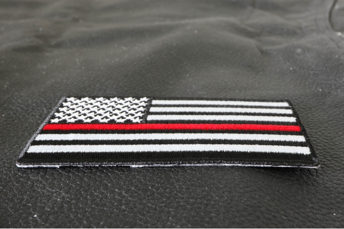 Subdued US Flag With Red Stripe Patch | Embroidered Patches by Ivamis ...