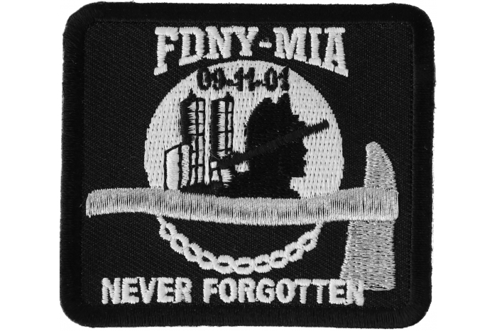 Fdny MIA Never Forgotten Patch | Embroidered Patches by Ivamis Patches