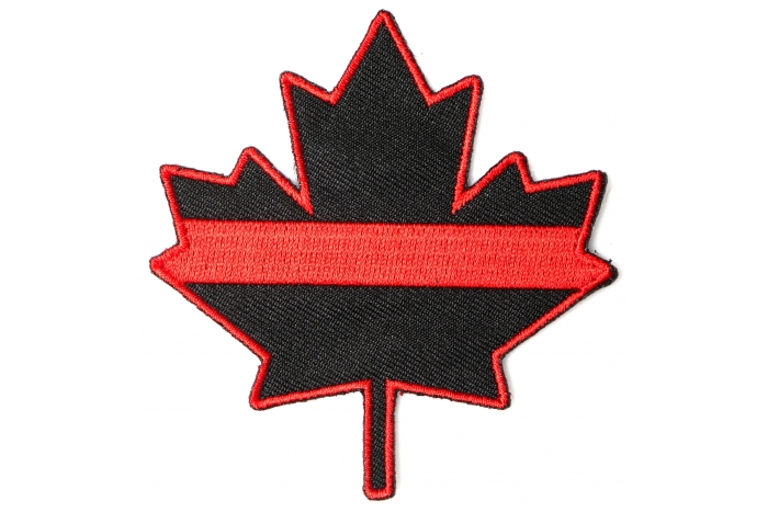Thin Red Line Canadian Maple Leaf Patch