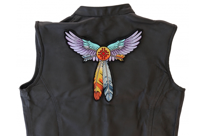 Large Feather Patch for Back of Jackets by Ivamis Patches