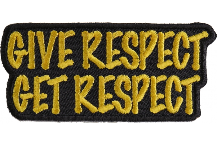 Give Respect Get Respect - Embroidered Iron on Biker Patch by Ivamis ...