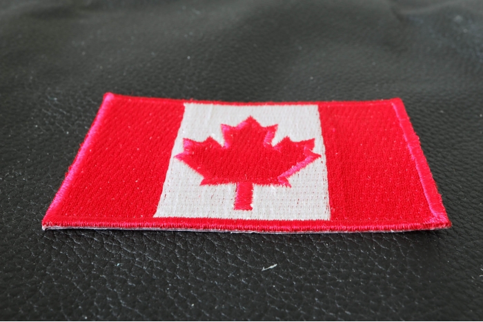 Canada Flag Patch Small Embroidered Iron On | Embroidered Patches by ...