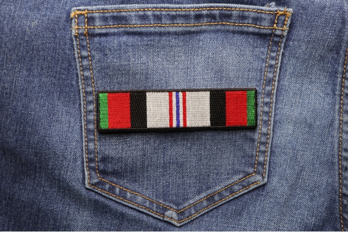 Afghan War Service Ribbon Patch | US Afghan War Military Veteran ...