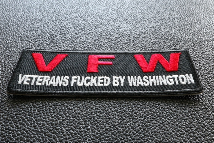 VFW Veterans Fucked By Washington Patch by Ivamis Patches
