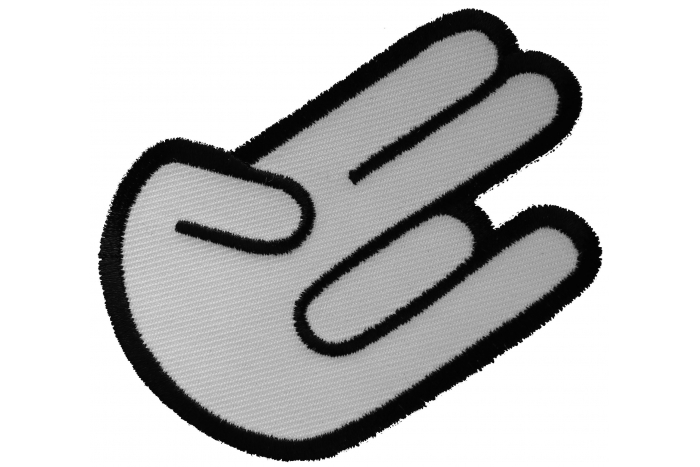 Iron On Shocker Hand Sign Iron On Patch | Embroidered Patches by Ivamis ...