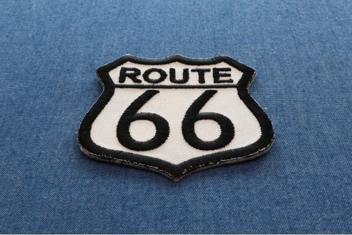 Route 66 Medium Patch - Embroidered Iron On | Embroidered Patches by ...