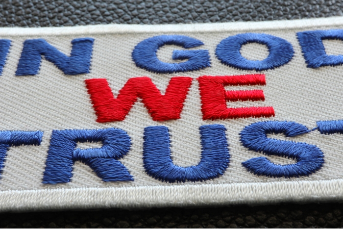 In God We Trust Patch Red White Blue | Embroidered Patches by Ivamis ...