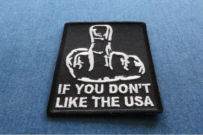 Middle Finger If You Don't Like The USA Patch diagonal view