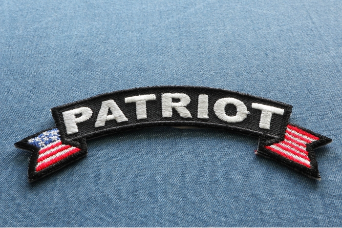 Patriot Rocker Patch With US Flag | US Military Veteran Patches by ...