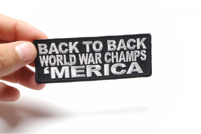 Back To Back World Champs Merica Patch | US Military Veteran Patches