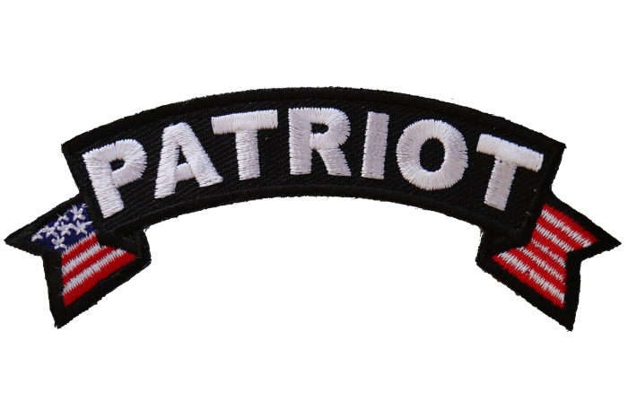 Patriot Rocker Patch With US Flag | US Military Veteran Patches by ...