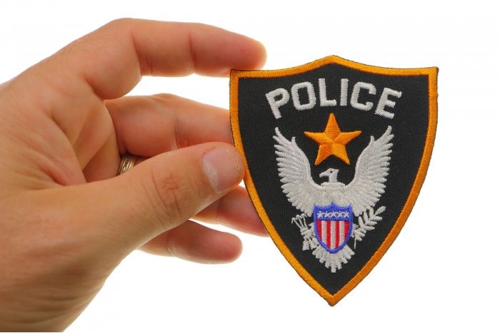 Police Patch - Embroidered Shield | Embroidered Patches by Ivamis Patches