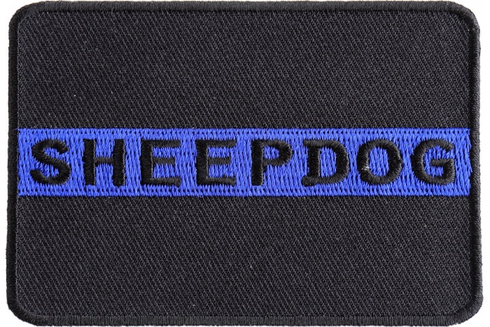Thin Blue Line Sheepdog Patch For Law Enforcement