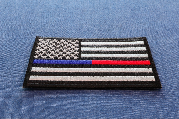 Law Enforcement and Firefighter Support American Flag Patch by Ivamis ...