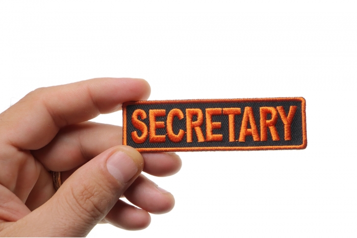 Secretary Patch Black Orange - Motorcycle Club Rank Patches by Ivamis ...