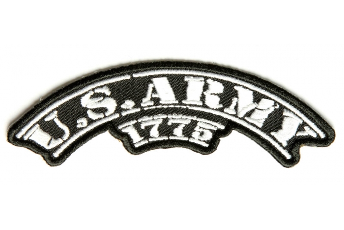 US Army 1775 Black White Rocker