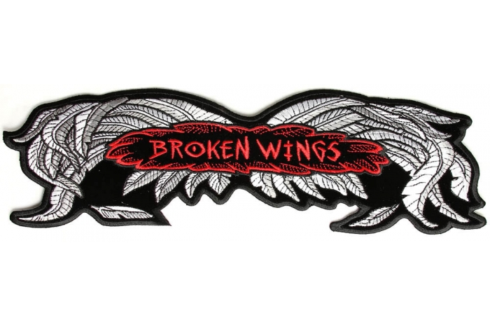 Broken Wings Biker Vest Patch Large