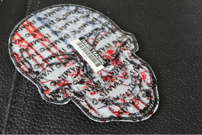 American Flag Small Skull Patch - TheCheapPlace