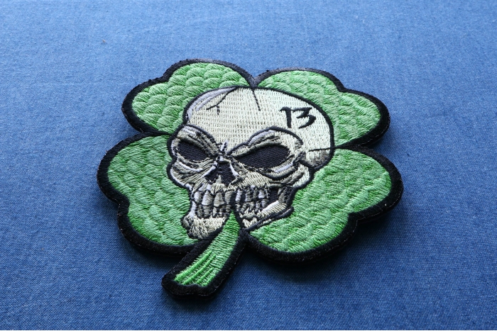 Irish Skull Patch for Sewing on to Jackets by Ivamis Patches
