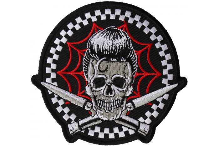 Switchblades Billy Skull Spider Web Patch By Ivamis Patches