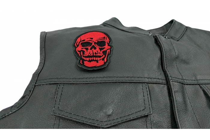 shown on leather vest