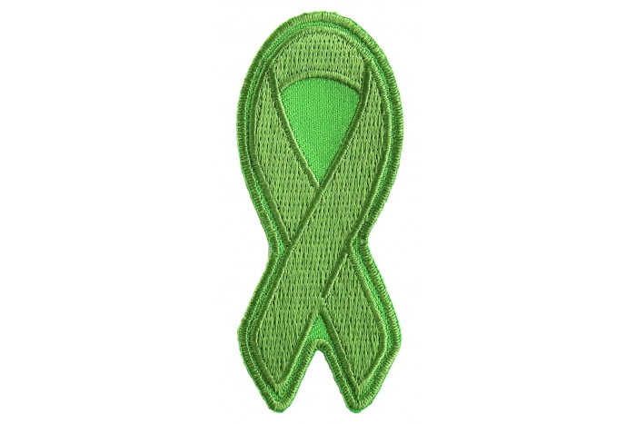 Green Ribbon Embroidered Patch - TheCheapPlace