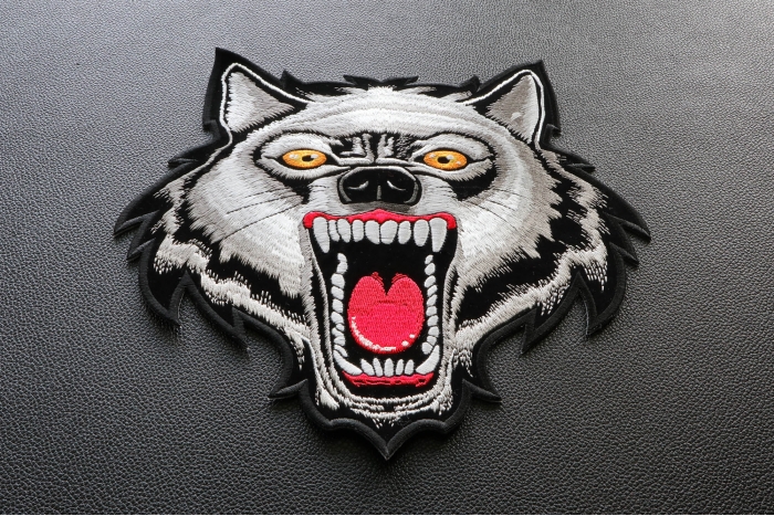 Large Wolf Patch for Back of Jackets by Ivamis Patches