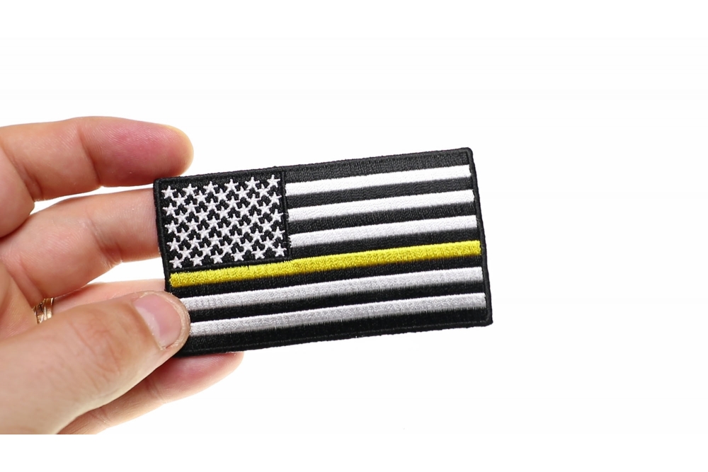 Subdued Yellow Stripe American Flag Patch | American Flag Patches ...