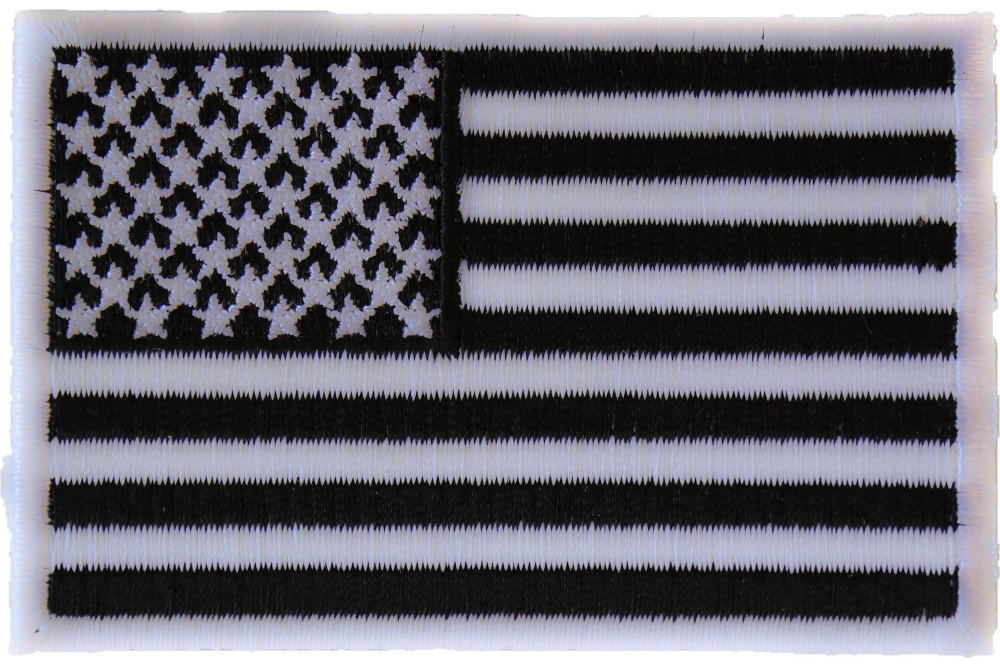 Subdued Black White US Flag Patch | American Flag Patches -TheCheapPlace