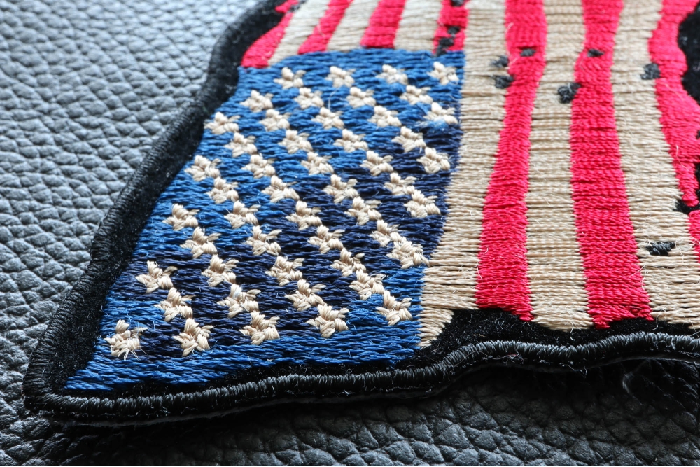 Tattered US American Flag Patch Small | American Flag Patches ...